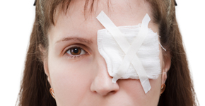 Plaster patch on wound eye - Instituto Tomas Pascual Sanz