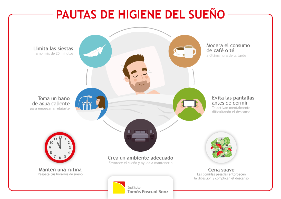 Pautas para mantener una correcta higiene del sueño Pautas para mantener una correcta higiene del sueño